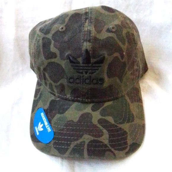 adidas | Accessories | Adidas Adjustable Fit Cap Green Camo | Poshmark